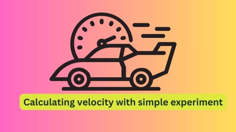 Calculating velocity with simple experiment - Concepts Lab